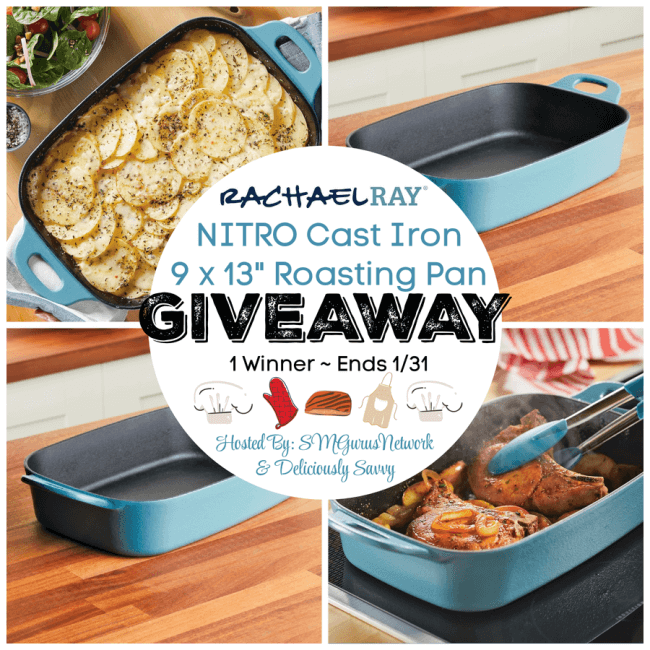 Rachel Ray NITRO Cast Iron Roasting Pan Giveaway – SweepsMadness